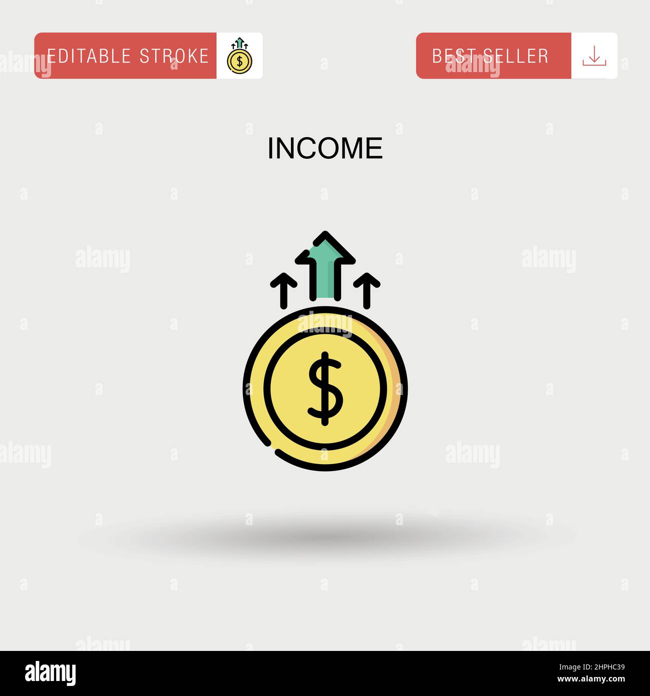 Income Simple vector icon Stock Vector Image & Art - Alamy