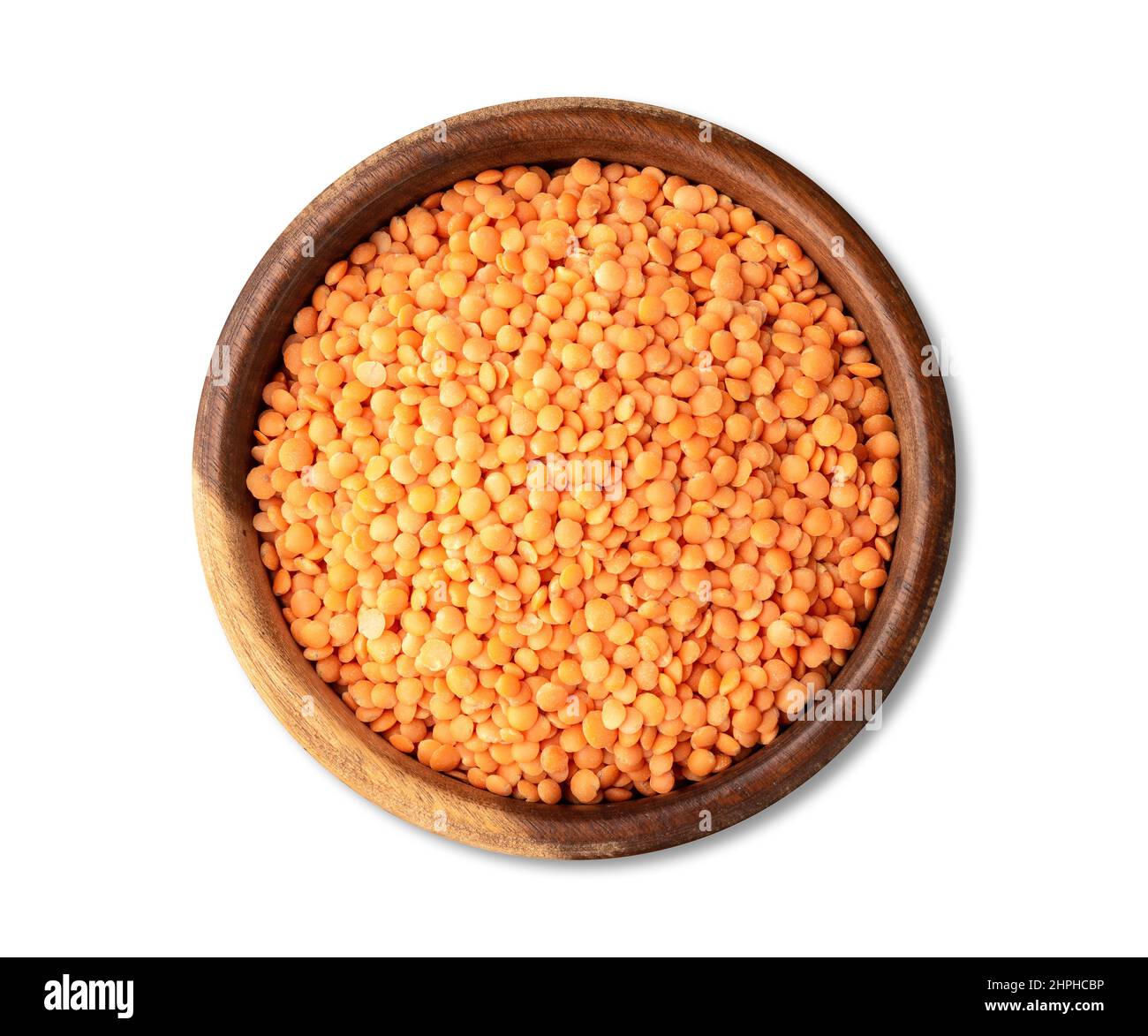 Orange lentil in a bowl isolated over white background Stock Photo - Alamy