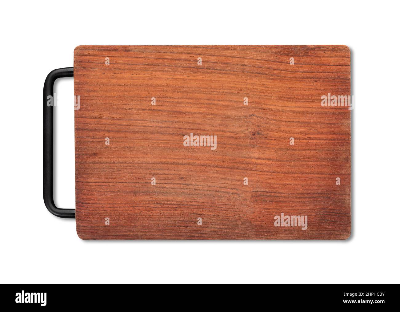 Empty wooden board isolated over white background with copy space Stock ...