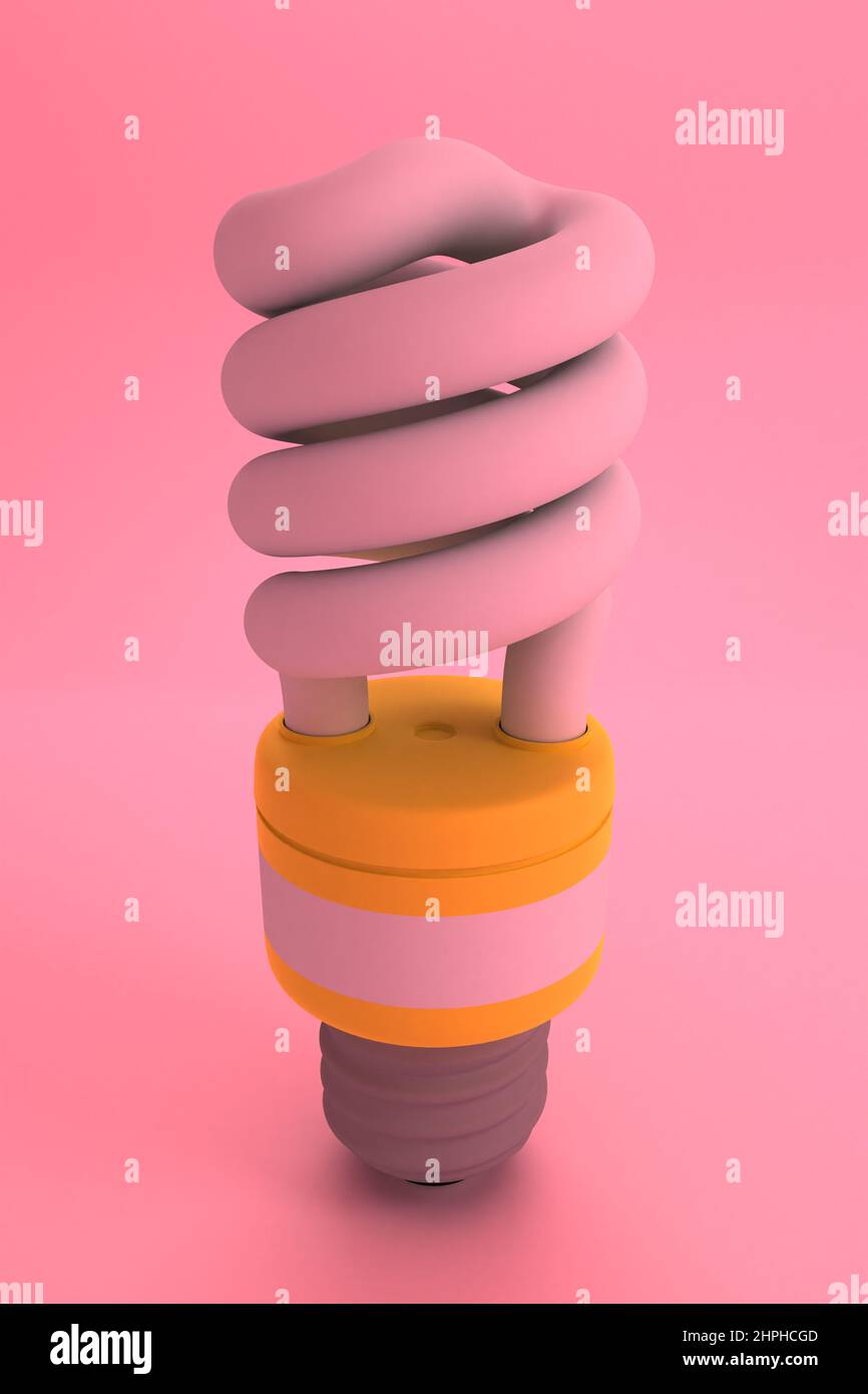 light bulb on pink background pastel colors. Minimalist concept, bright ...