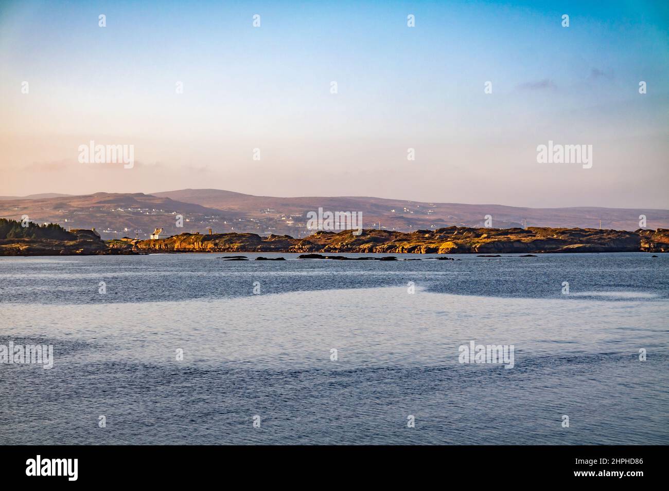 The beautiful coast at Burtonport harbour, Donegal - Ireland Stock ...