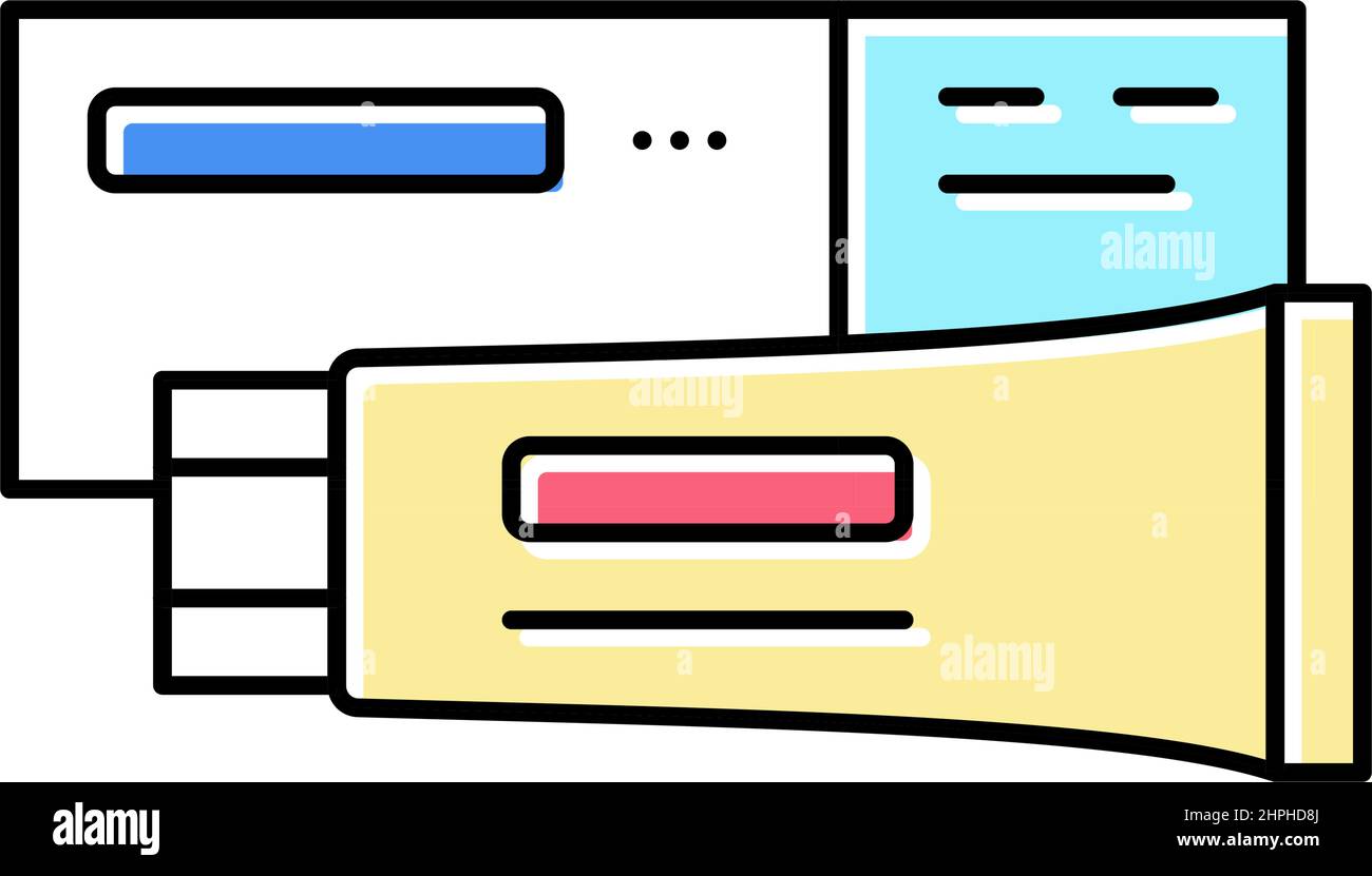 ointment cream baby color icon vector illustration Stock Vector Image ...