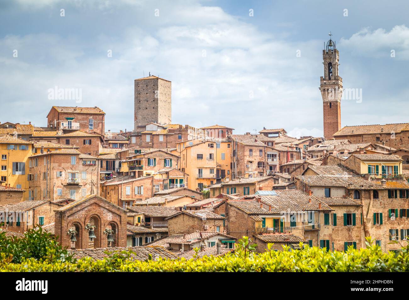 Siena town, view of ancient city in the Tuscany region of Italy, Europe ...