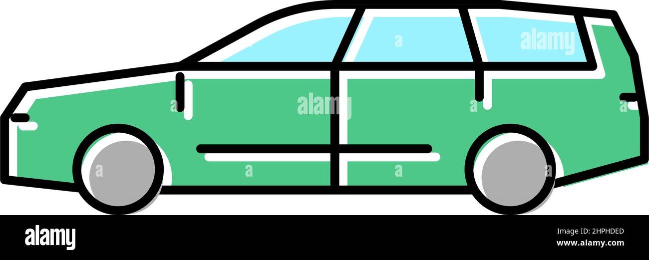 wagon car color icon vector illustration Stock Vector Image & Art - Alamy
