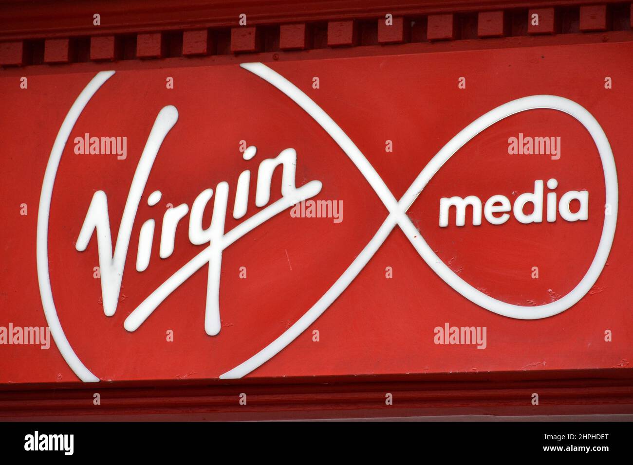 Virgin Media shop sign Stock Photo - Alamy