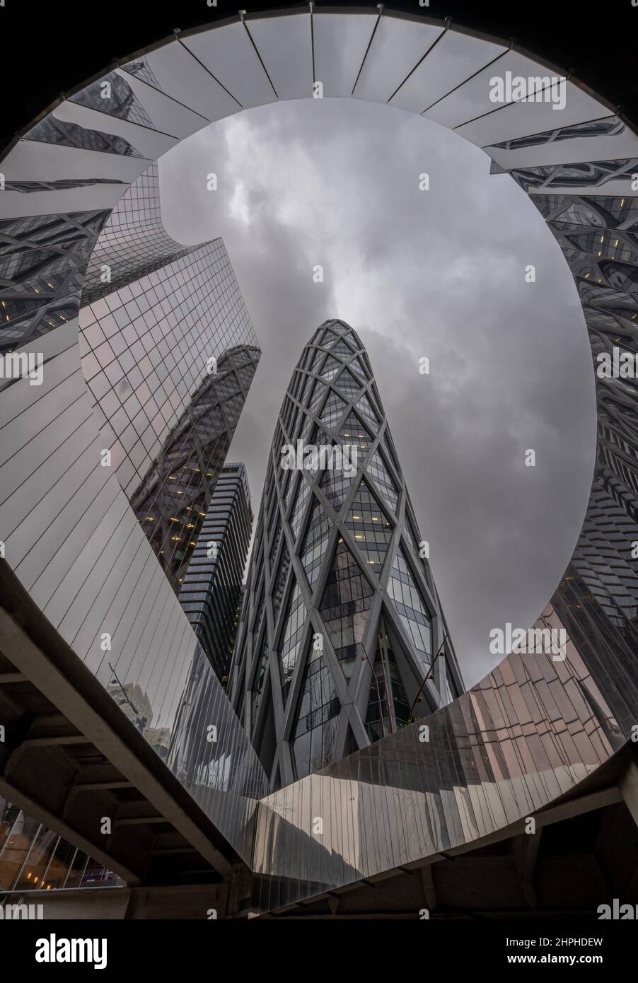 Panoramic view of the Defense towers district Stock Photo - Alamy