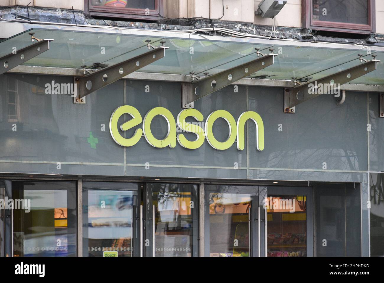Eason front store sign, Cork City, Ireland Stock Photo - Alamy