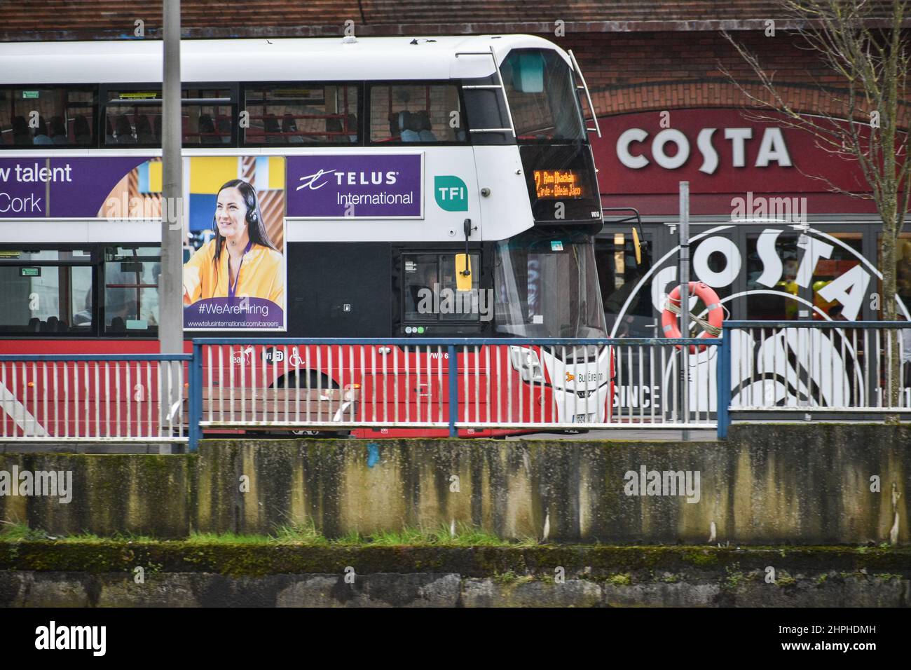 Bus Eireann driving around Cork. Cork City. Ireland Stock Photo - Alamy