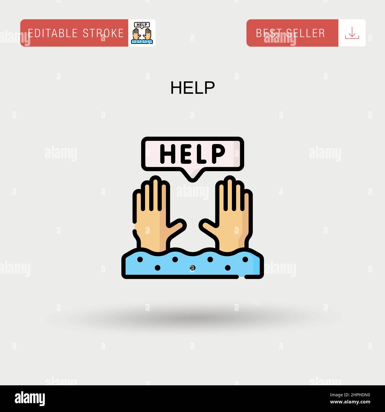 Help Simple vector icon Stock Vector Image & Art - Alamy