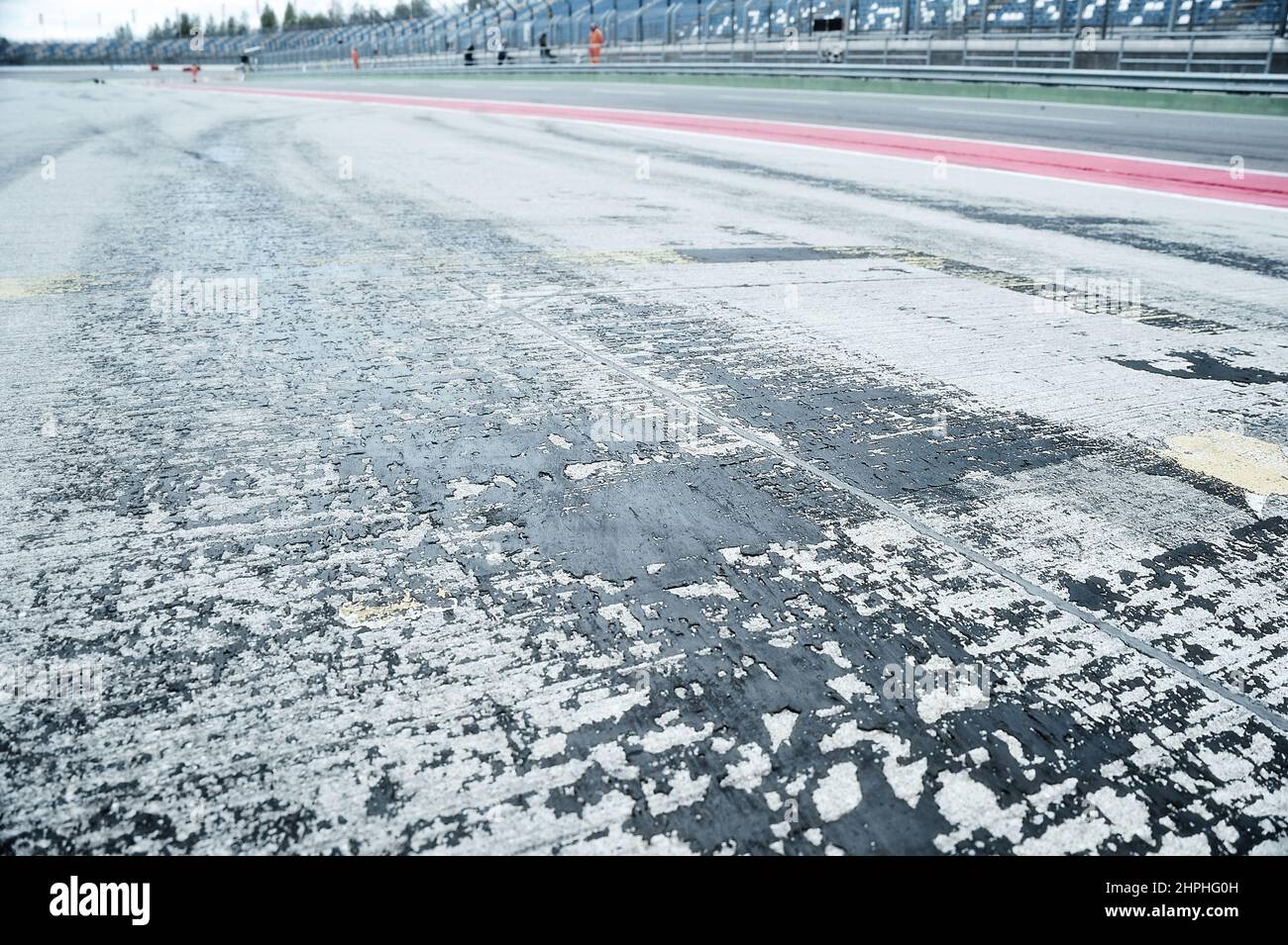 Ground of the racing track in daylight Stock Photo - Alamy