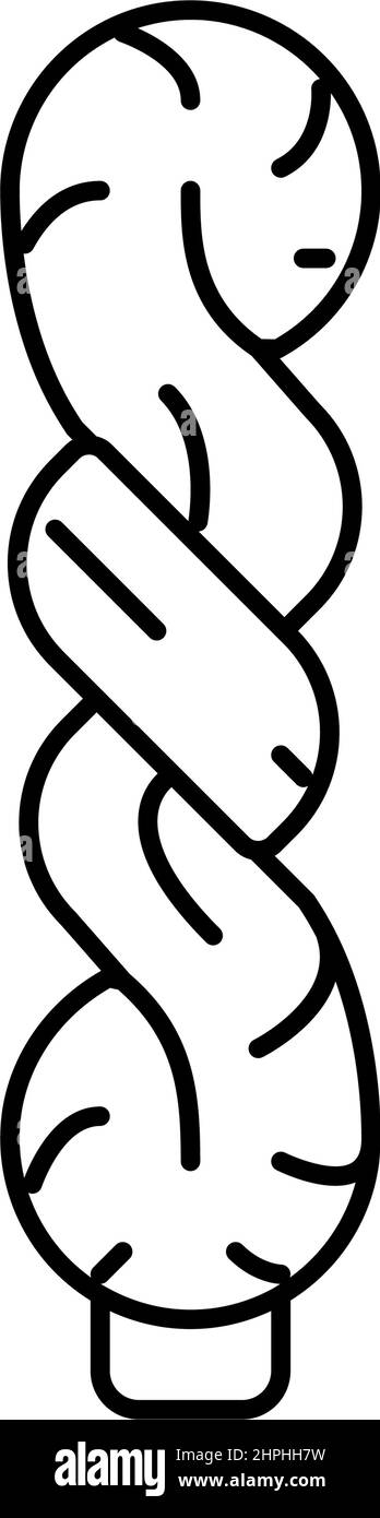 thread fiber silk line icon vector illustration Stock Vector Image ...