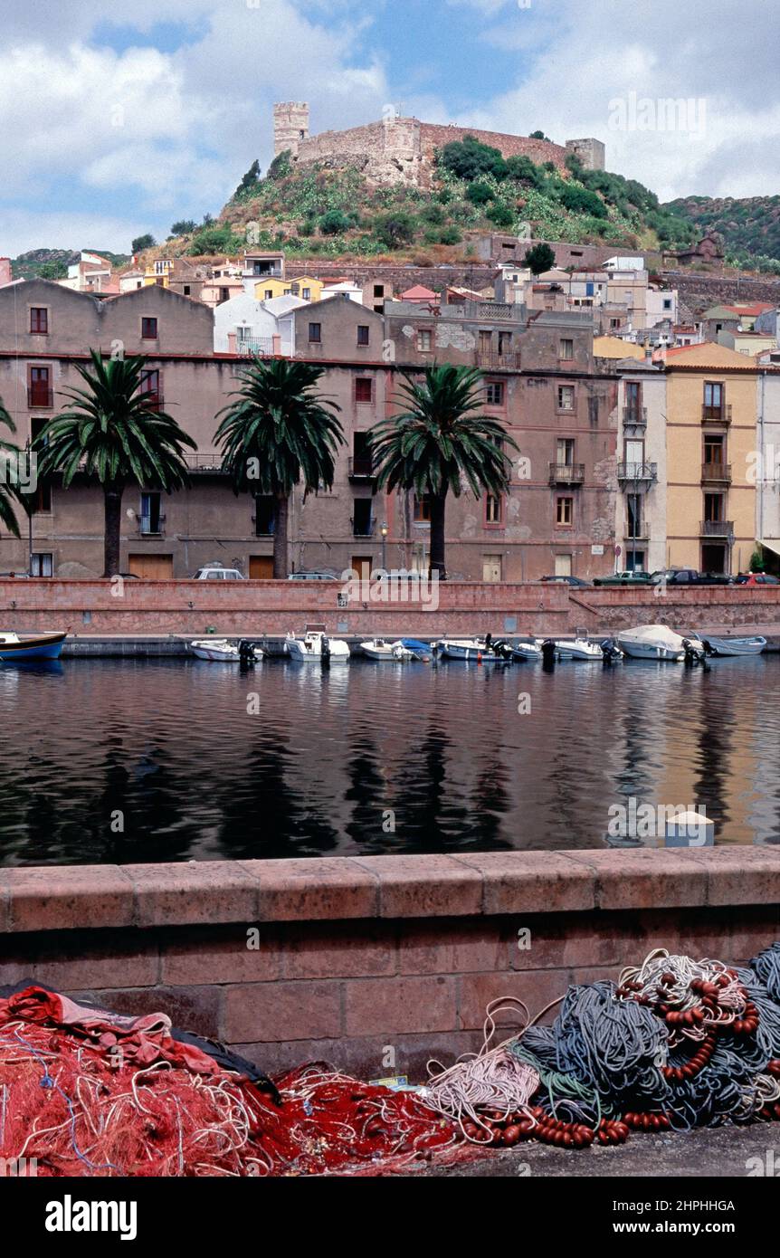 Sardinia, Bosa, Temo river harbour Stock Photo - Alamy