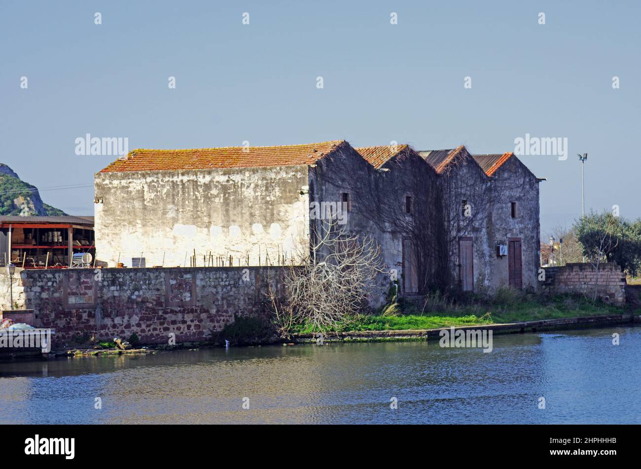 Sardinia, Bosa, Temo river harbour Stock Photo - Alamy