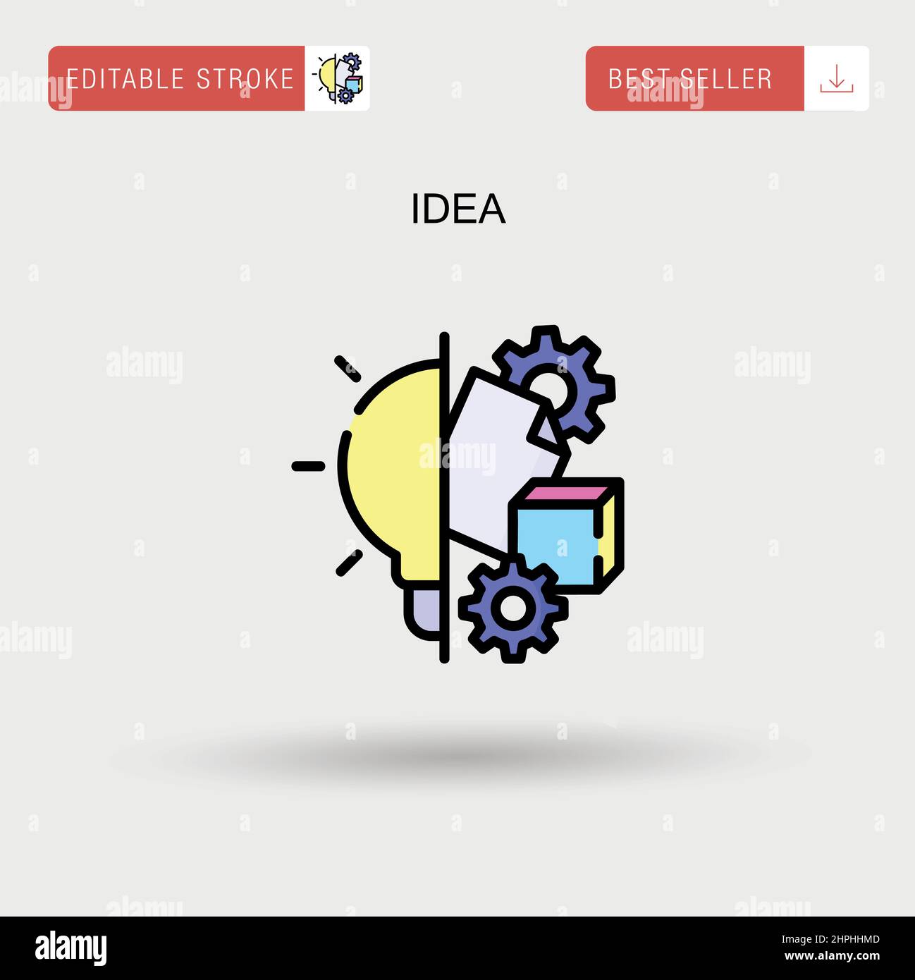 Idea solution icon Stock Vector Images - Alamy