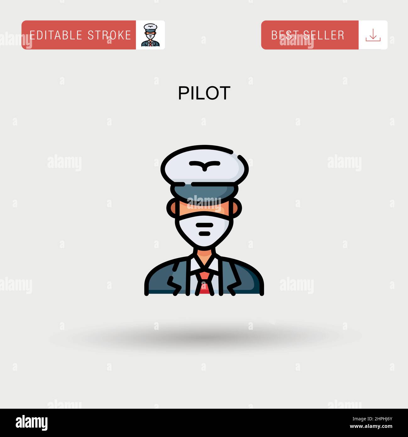 Female pilot flying Stock Vector Images - Alamy