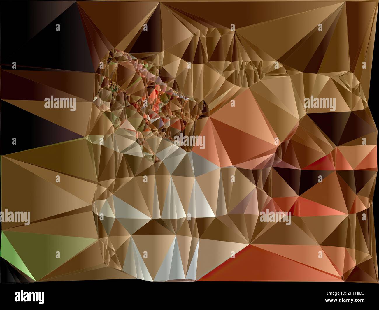 Artwork of abstract composition made with geometrical shapes and ...