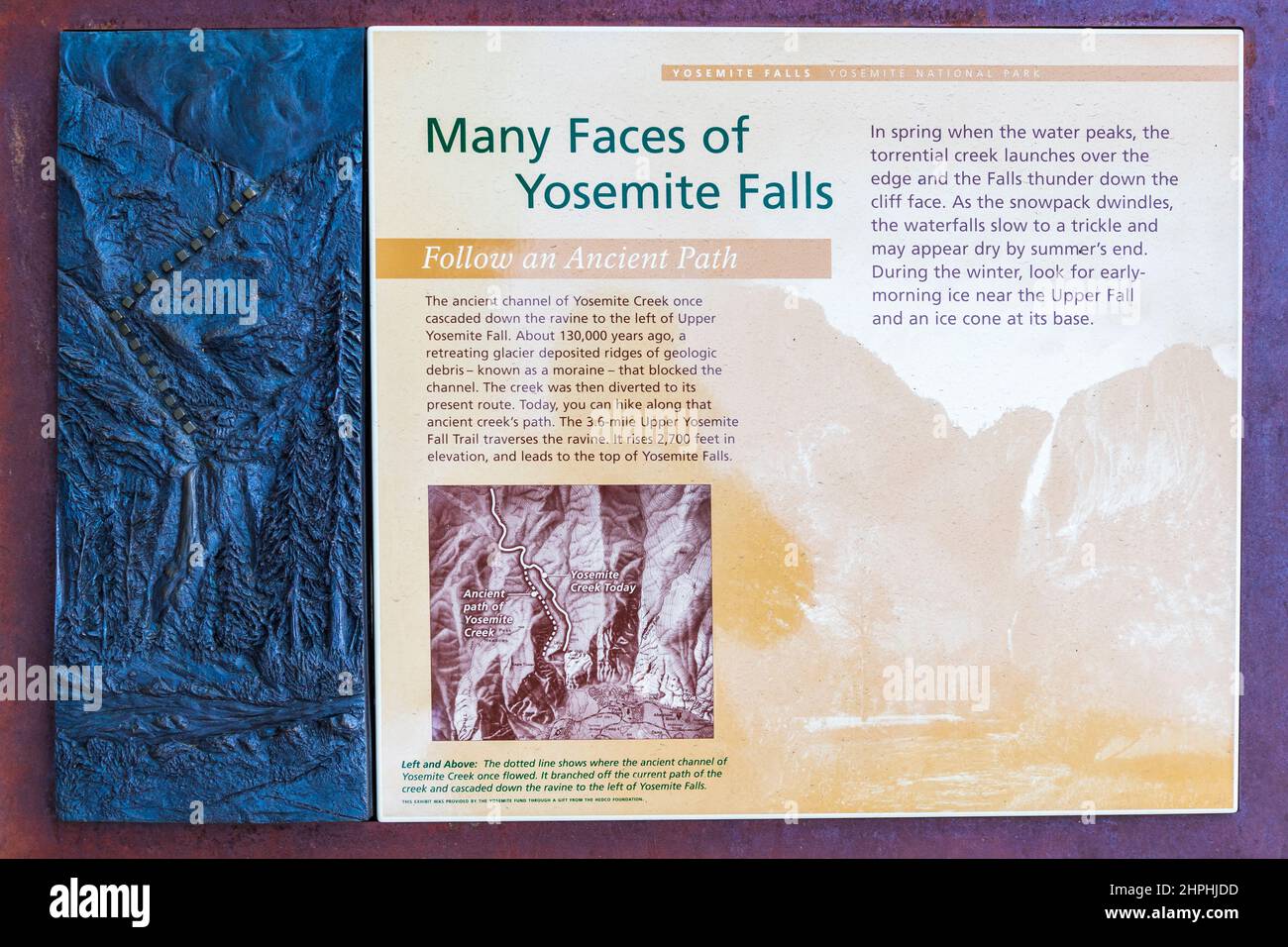 Yosemite national park interpretive sign hi-res stock photography and ...