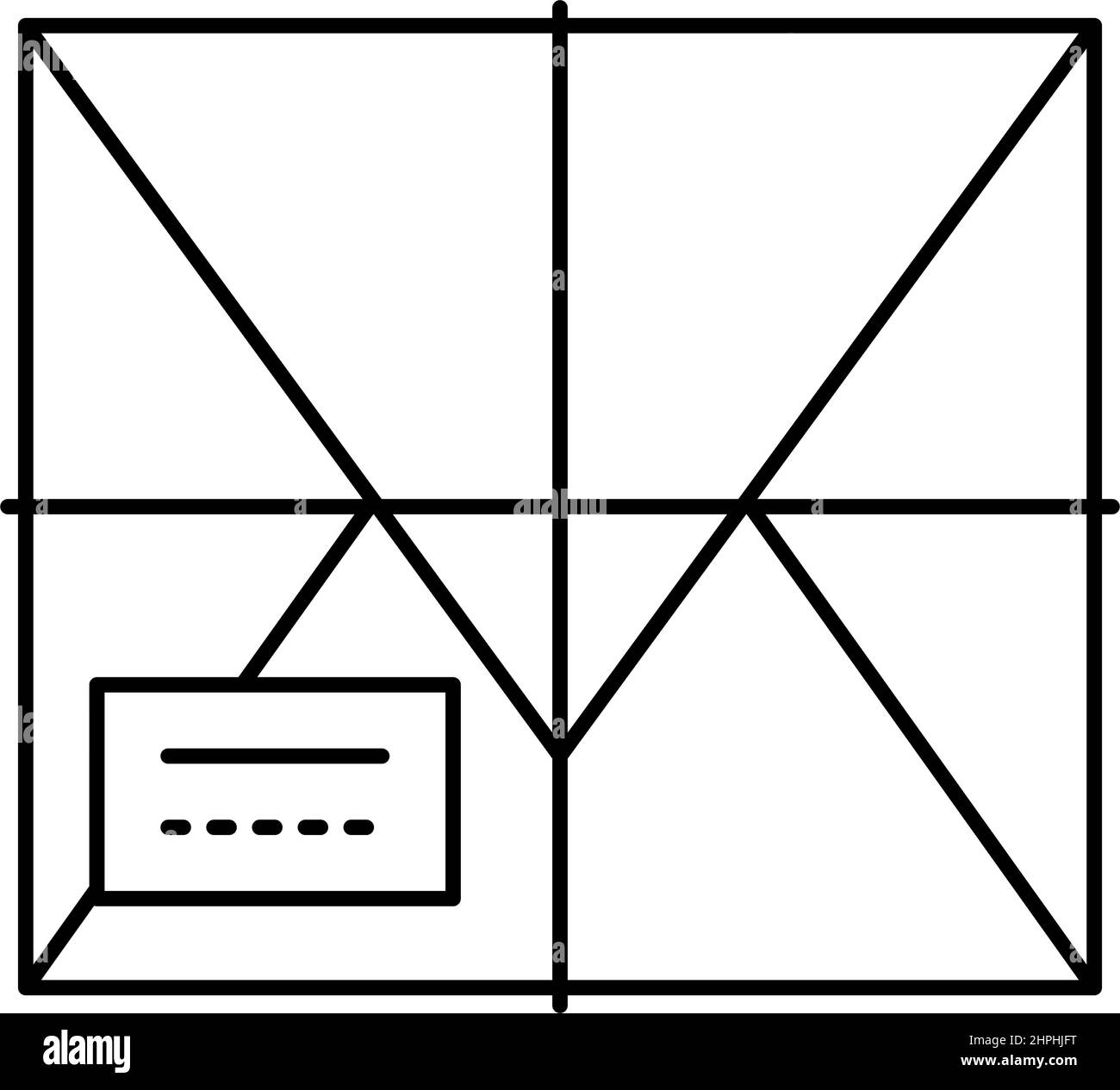 parcel box line icon vector illustration Stock Vector Image & Art - Alamy