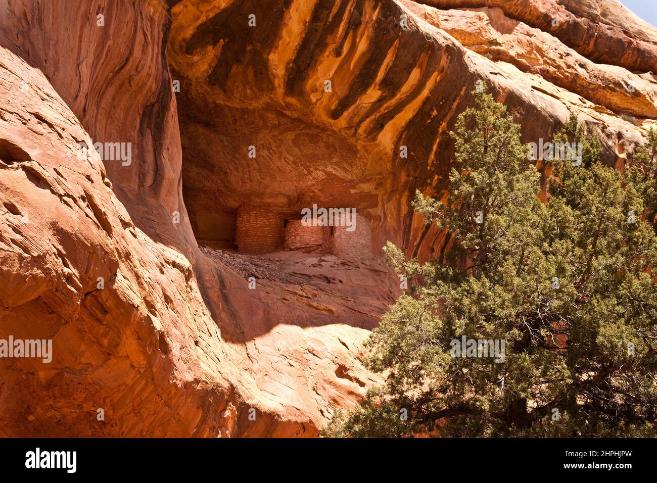 These ancient ruins in this alcove in a cliff were abandoned by the ...
