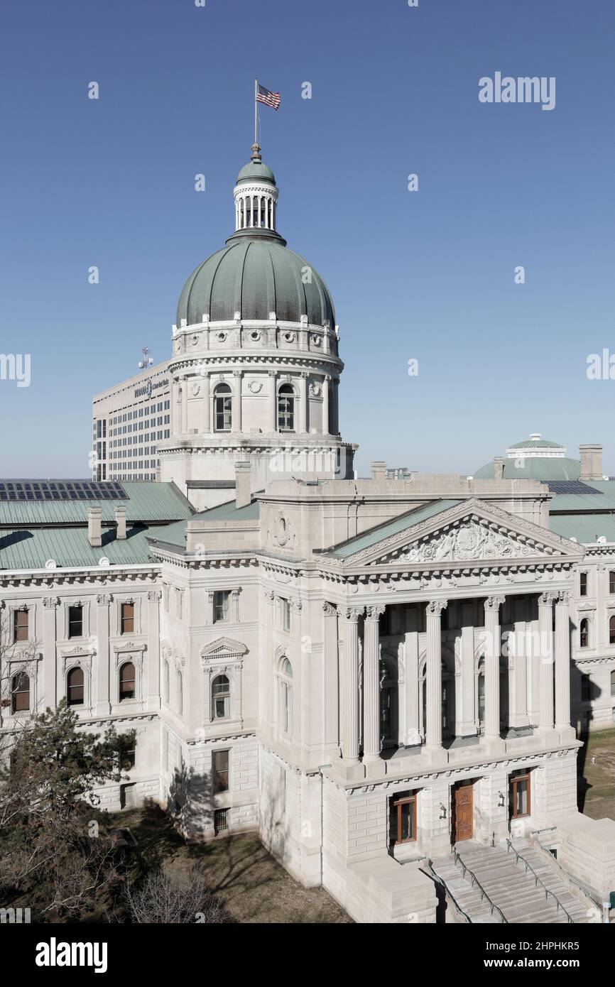 Indianapolis - Circa February 2022: Indiana State House and Capitol ...