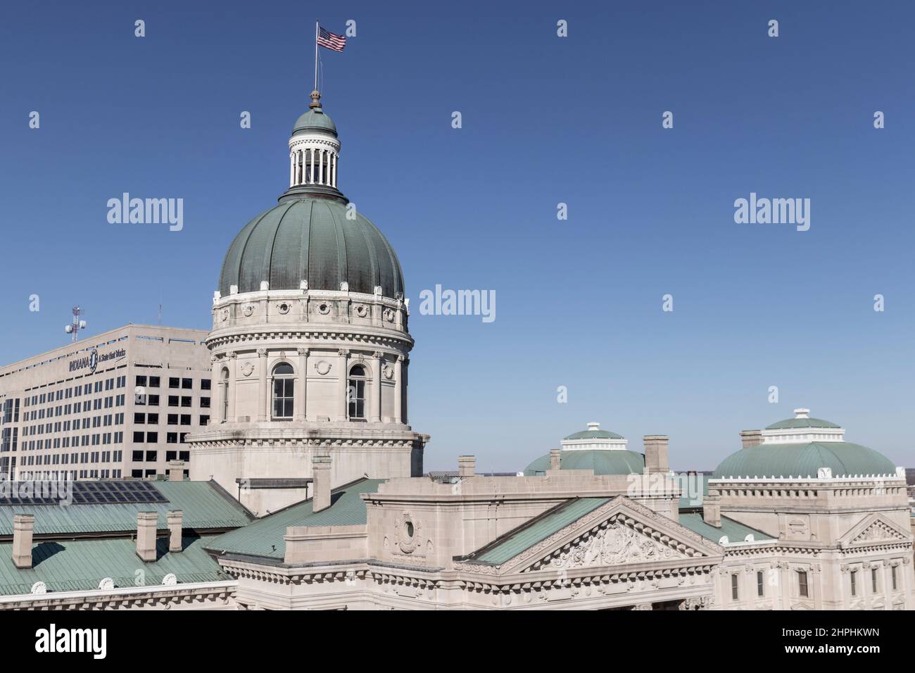 Indianapolis - Circa February 2022: Indiana State House and Capitol ...