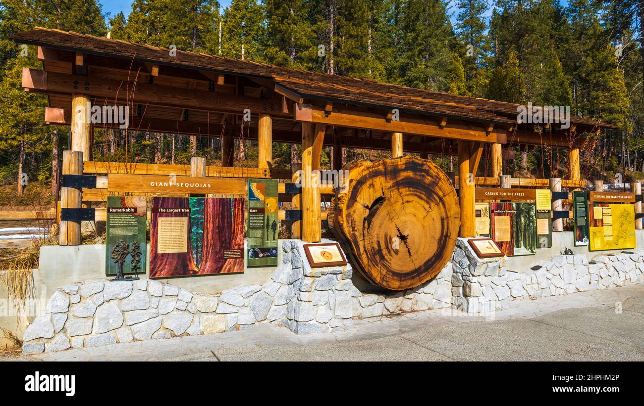Mariposa grove interpretive sign hi-res stock photography and images ...