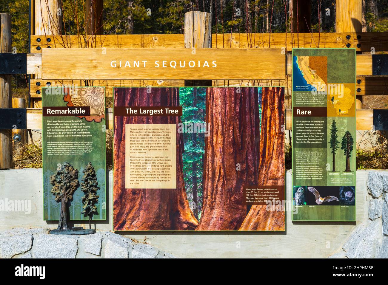 Mariposa grove interpretive sign hi-res stock photography and images ...