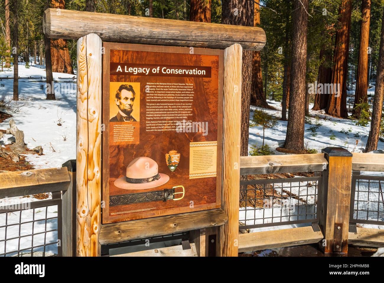Mariposa grove interpretive sign hi-res stock photography and images ...