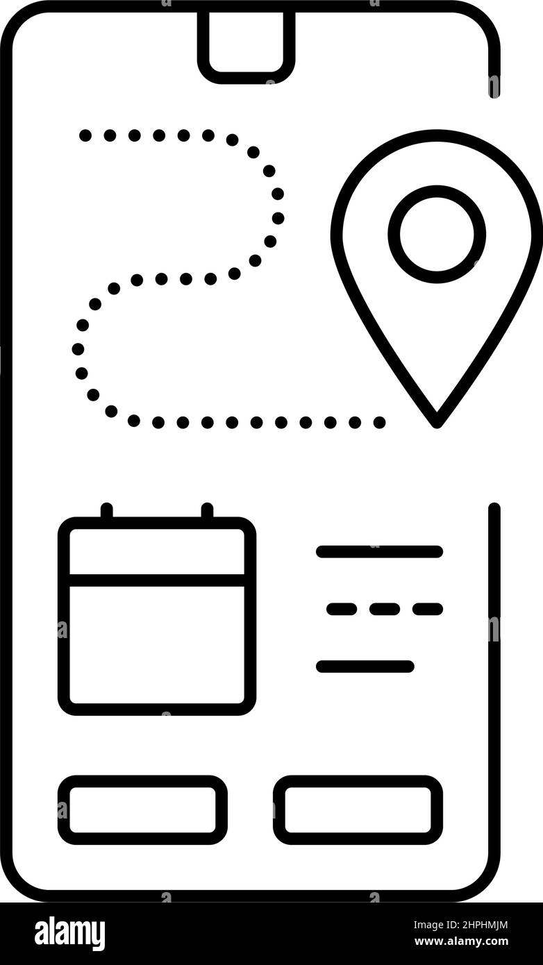 tracking delivery line icon vector illustration Stock Vector Image ...