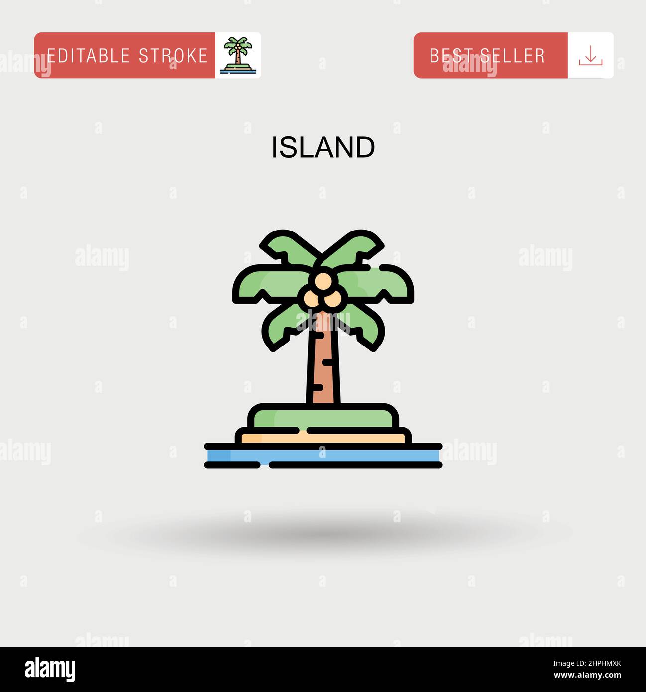 Bay view paradise island Stock Vector Images - Alamy