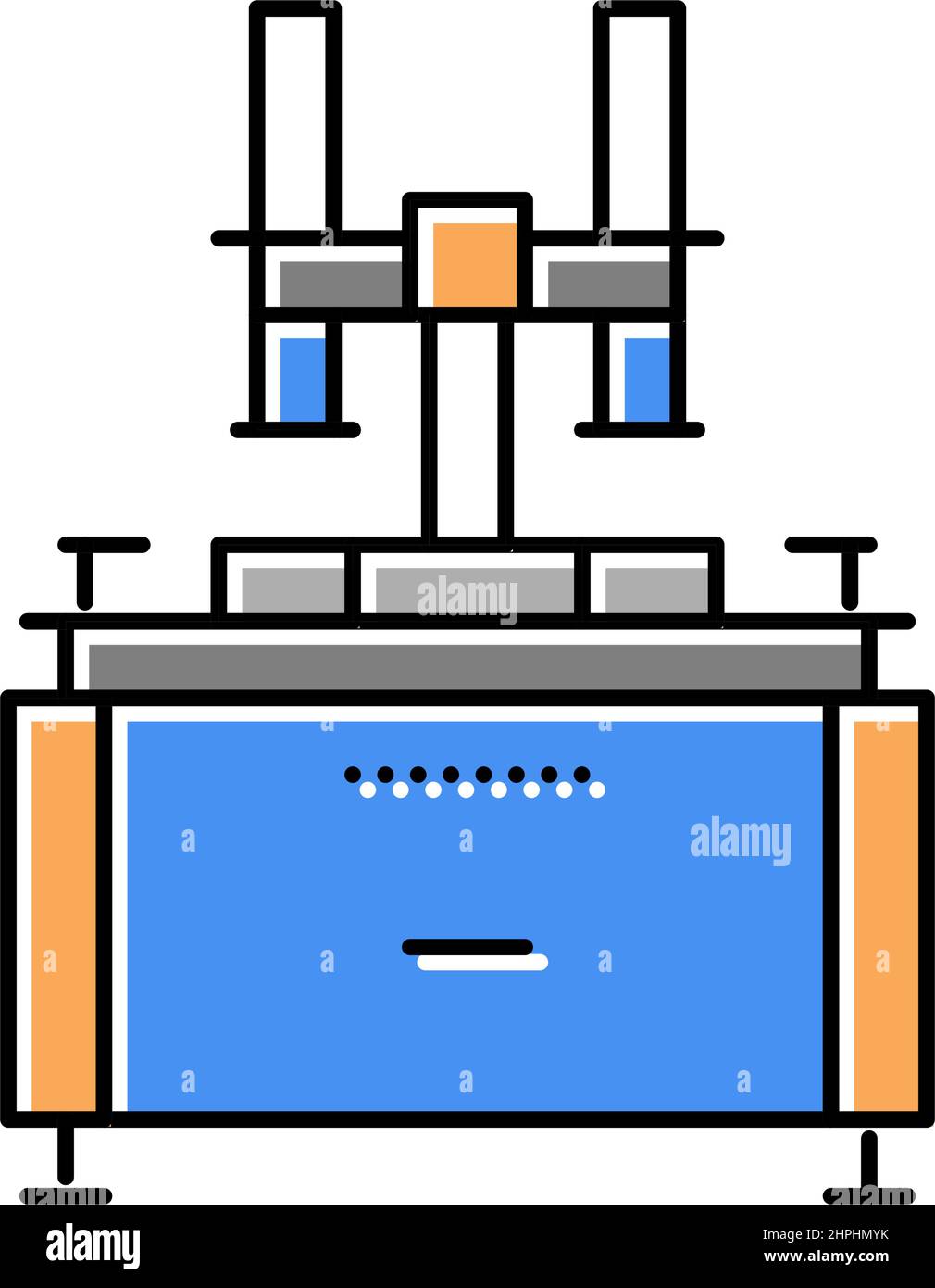 lapping machine color icon vector illustration Stock Vector Image & Art ...