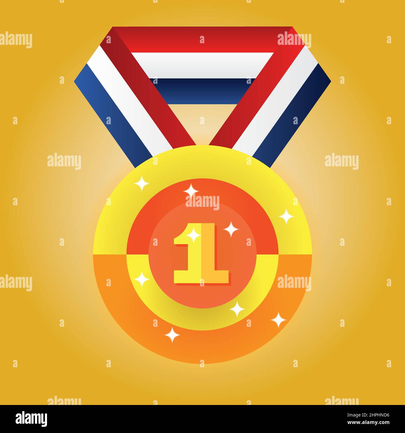 Shiny gold medal with number one Stock Vector Image & Art - Alamy
