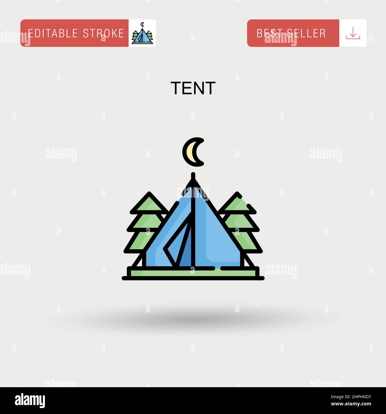 Tent Simple vector icon Stock Vector Image & Art - Alamy