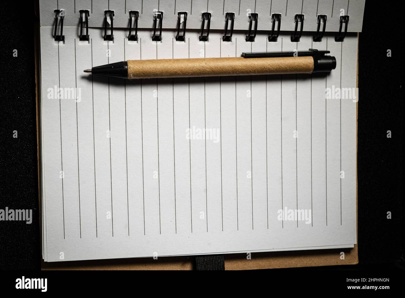 an agenda notebook with a pen Stock Photo - Alamy