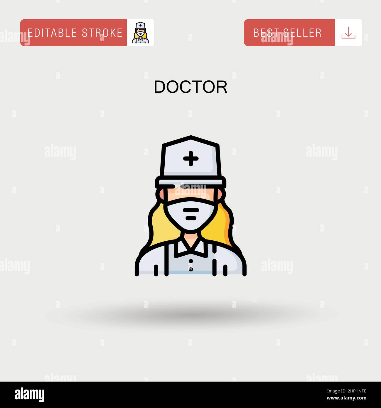 Doctor portrait adult patient Stock Vector Images - Alamy