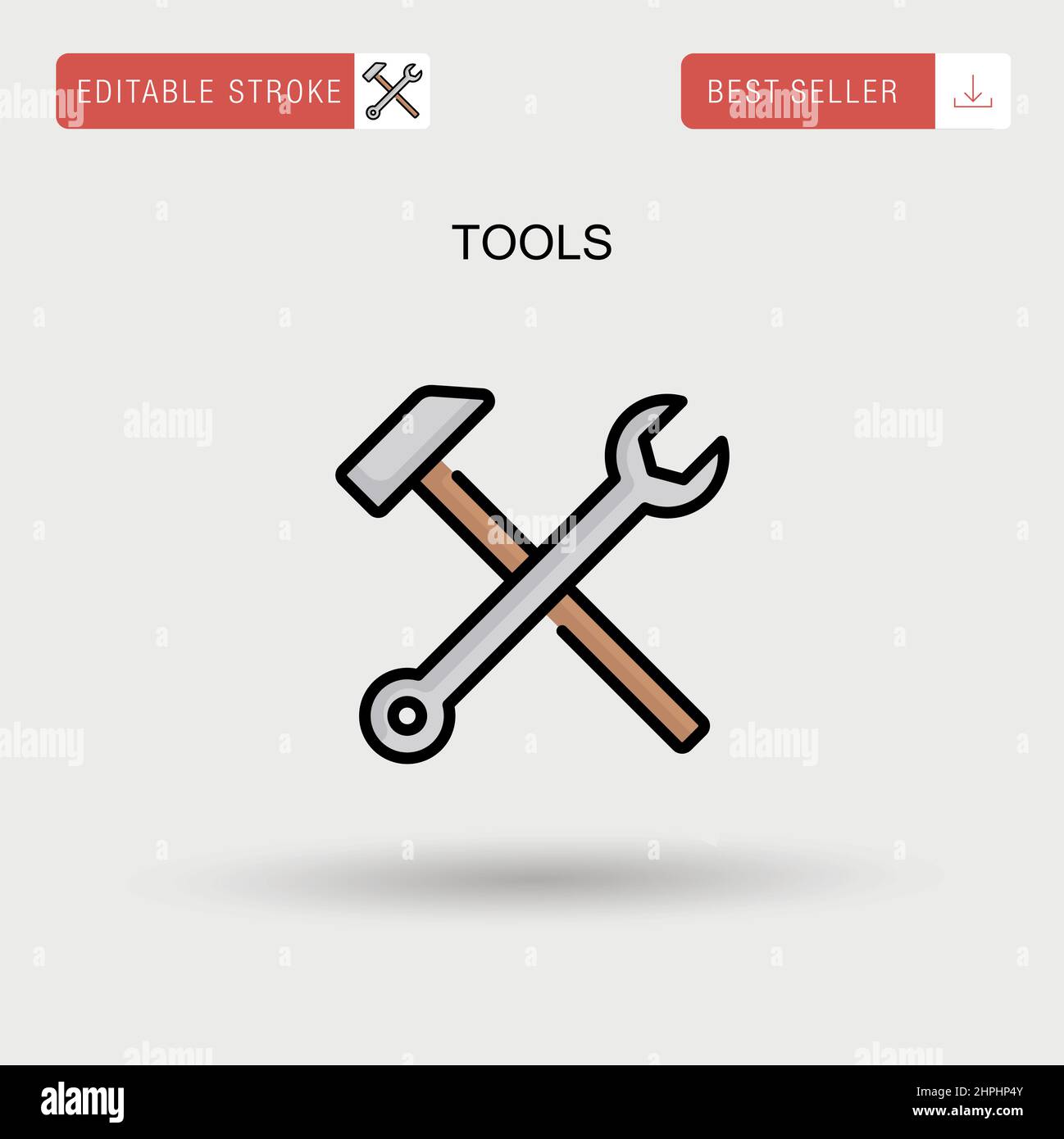 Tools Simple vector icon Stock Vector Image & Art - Alamy