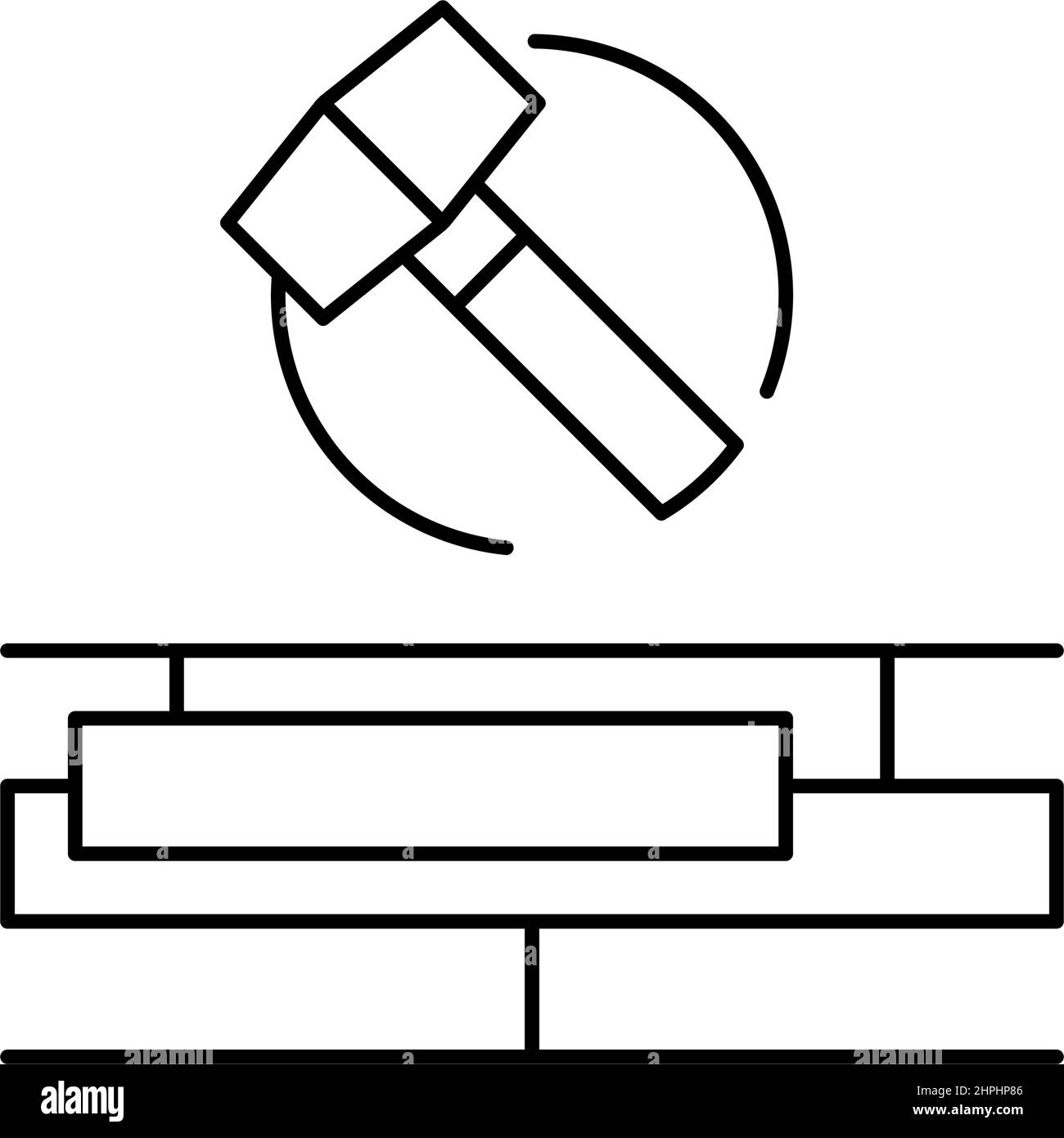 flooring repair line icon vector illustration Stock Vector Image & Art ...