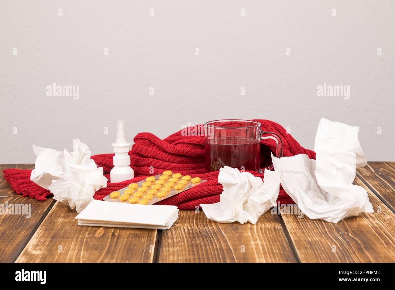 Things sick people use at home Stock Photo - Alamy