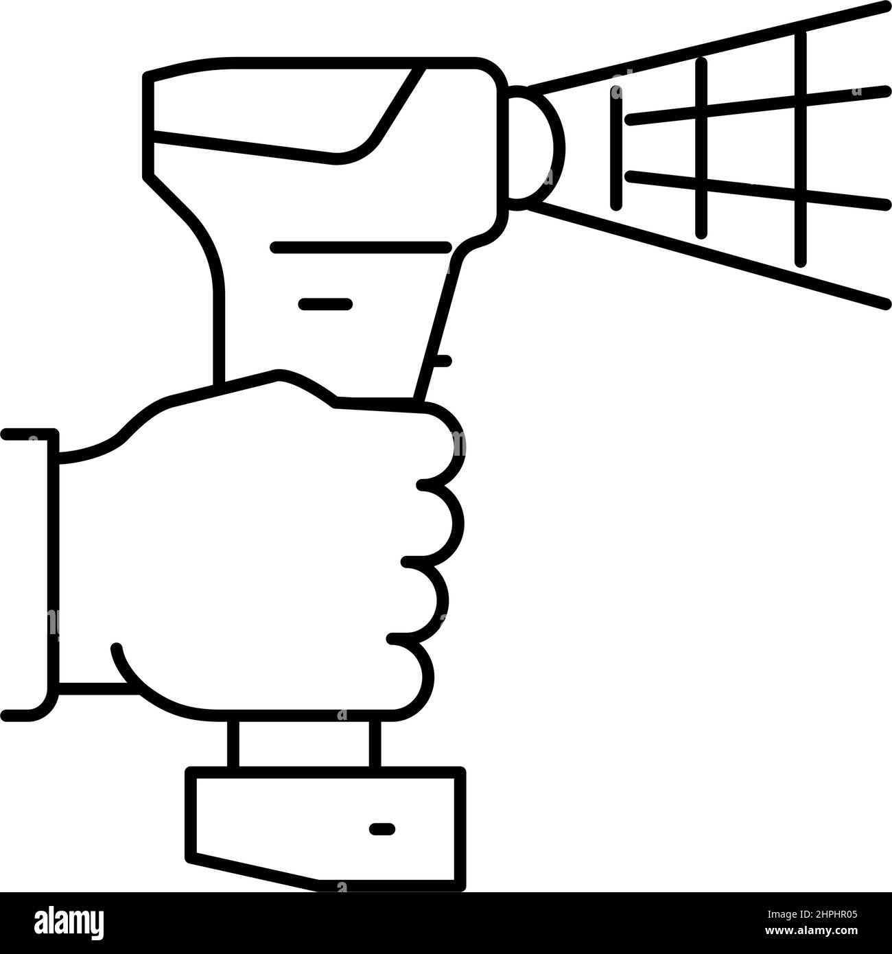 3d scanner line icon vector illustration Stock Vector Image & Art - Alamy