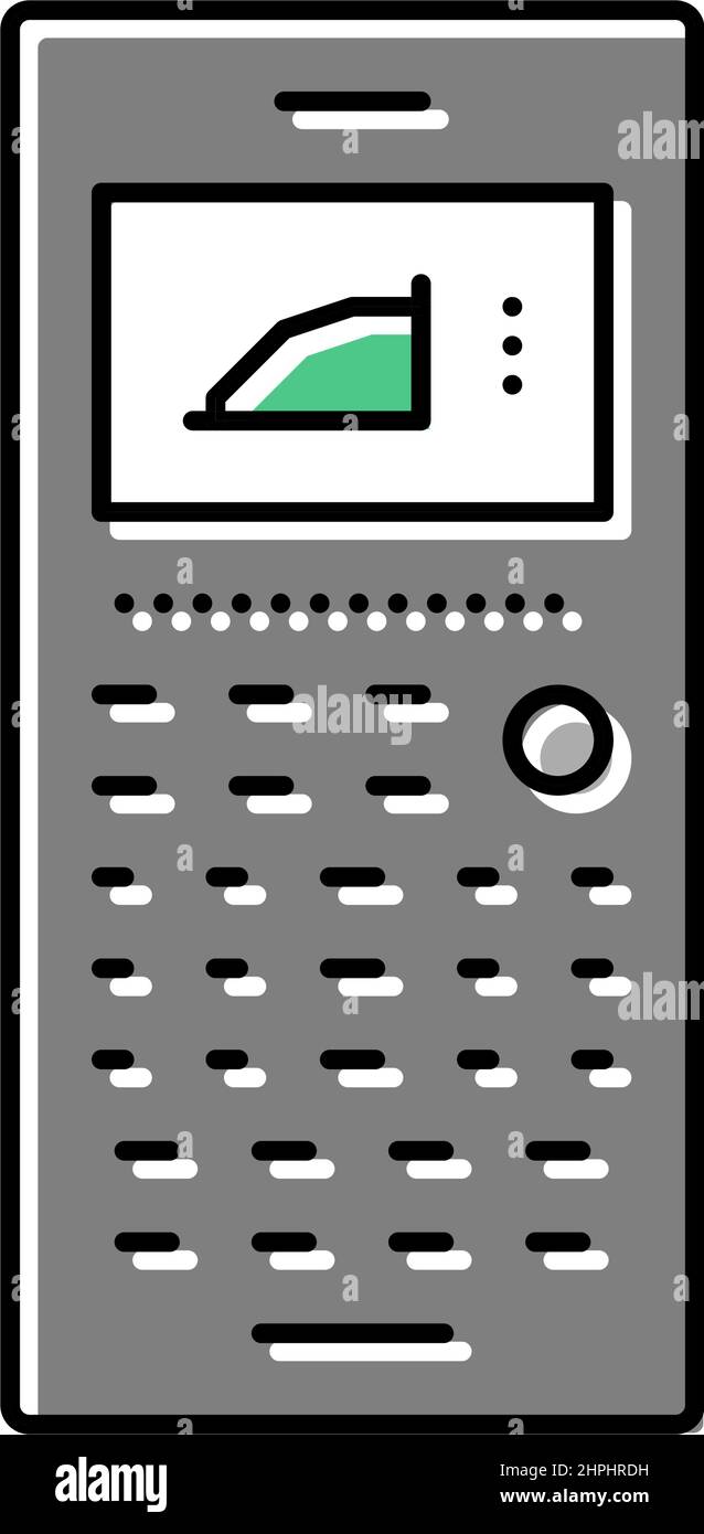 graphing calculator color icon vector illustration Stock Vector Image ...