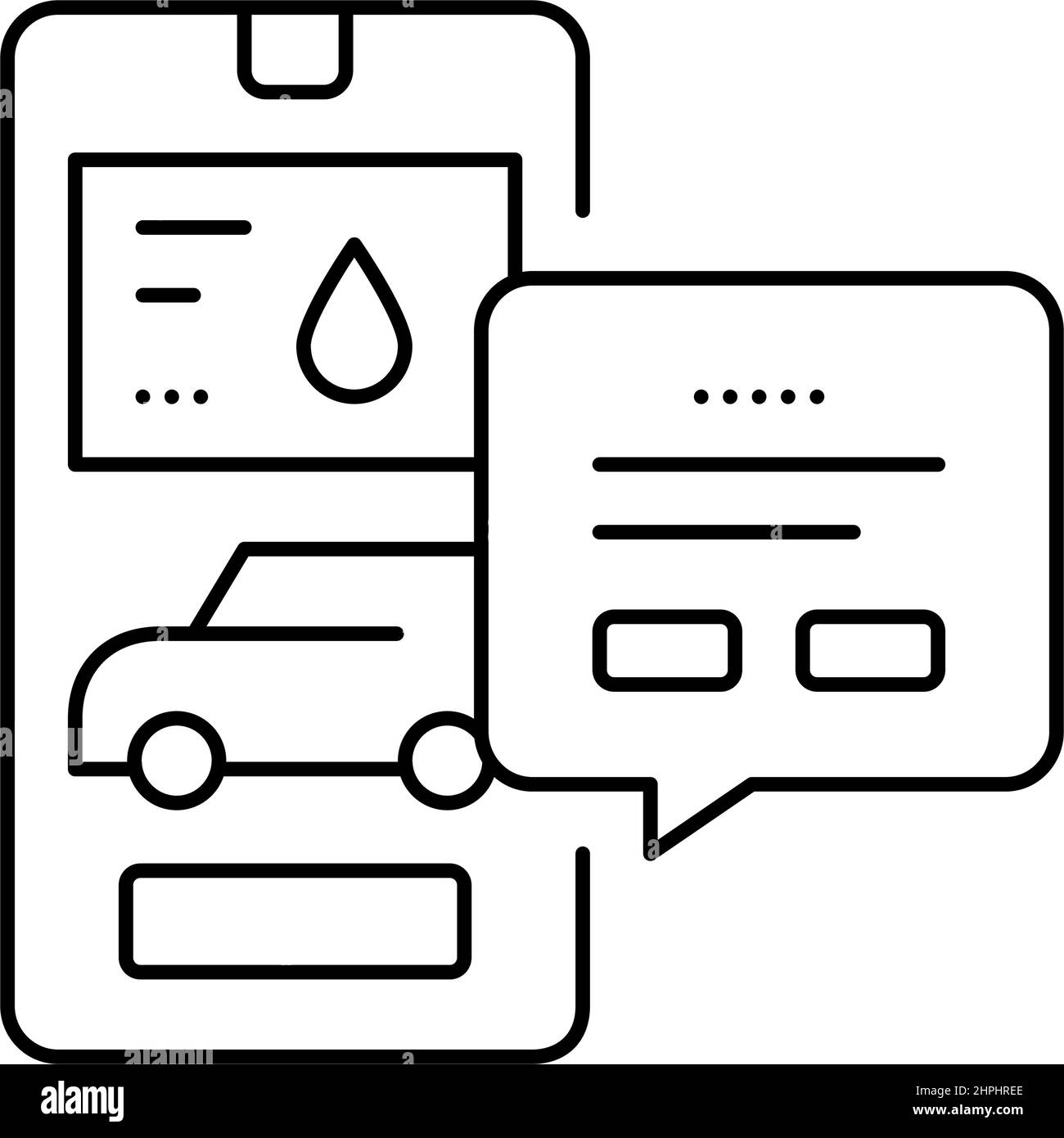 store gas station line icon vector illustration Stock Vector Image ...