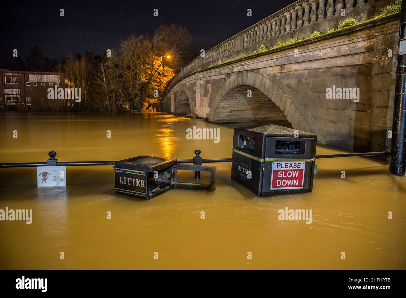 Bewdley Uk 21st February 2022 The Environment Agency Has Issued A