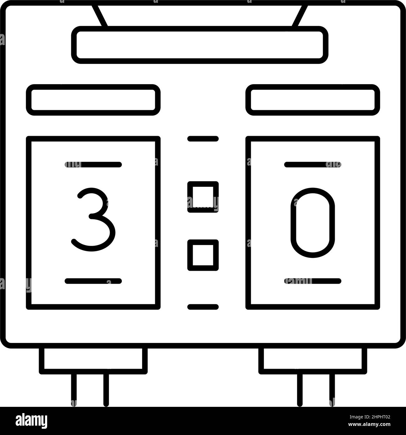 Scoreboard soccer Black and White Stock Photos & Images - Alamy