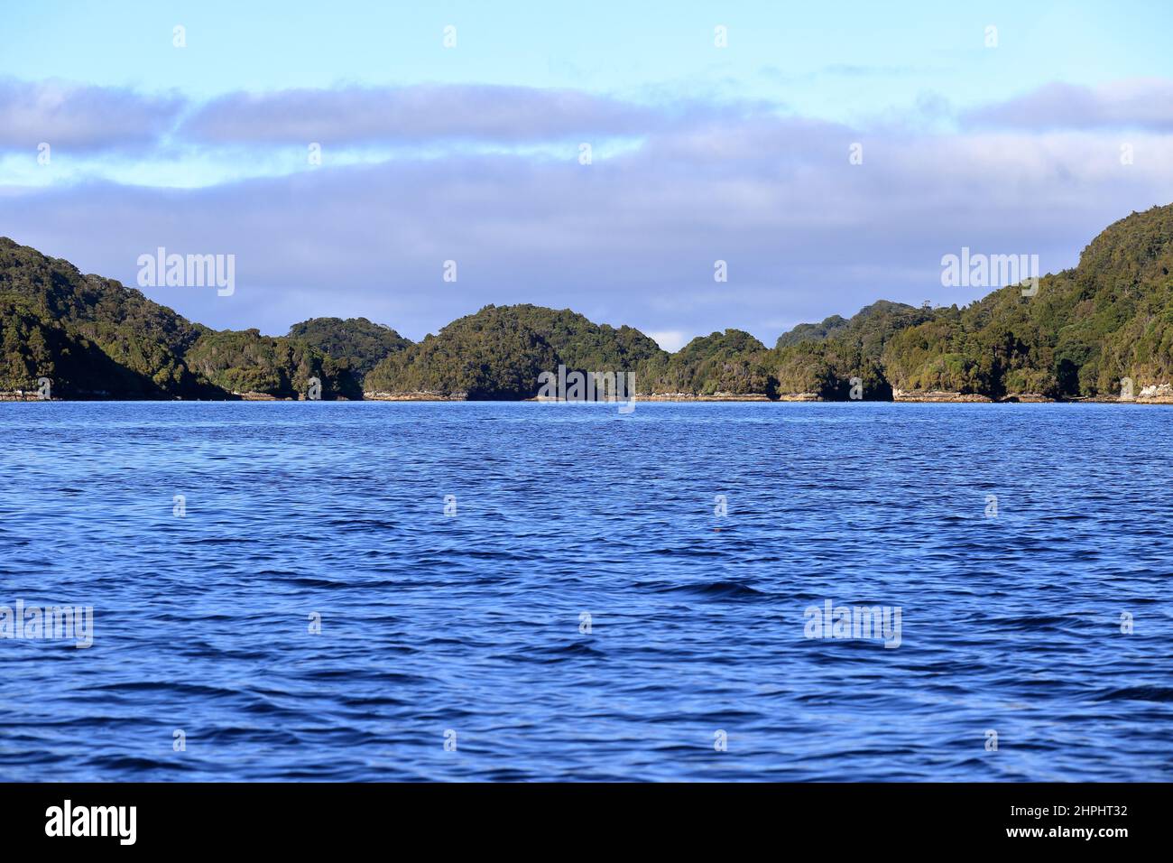 Many Islands Anchor island Dusky Sound Fiordland New Zealand Stock ...