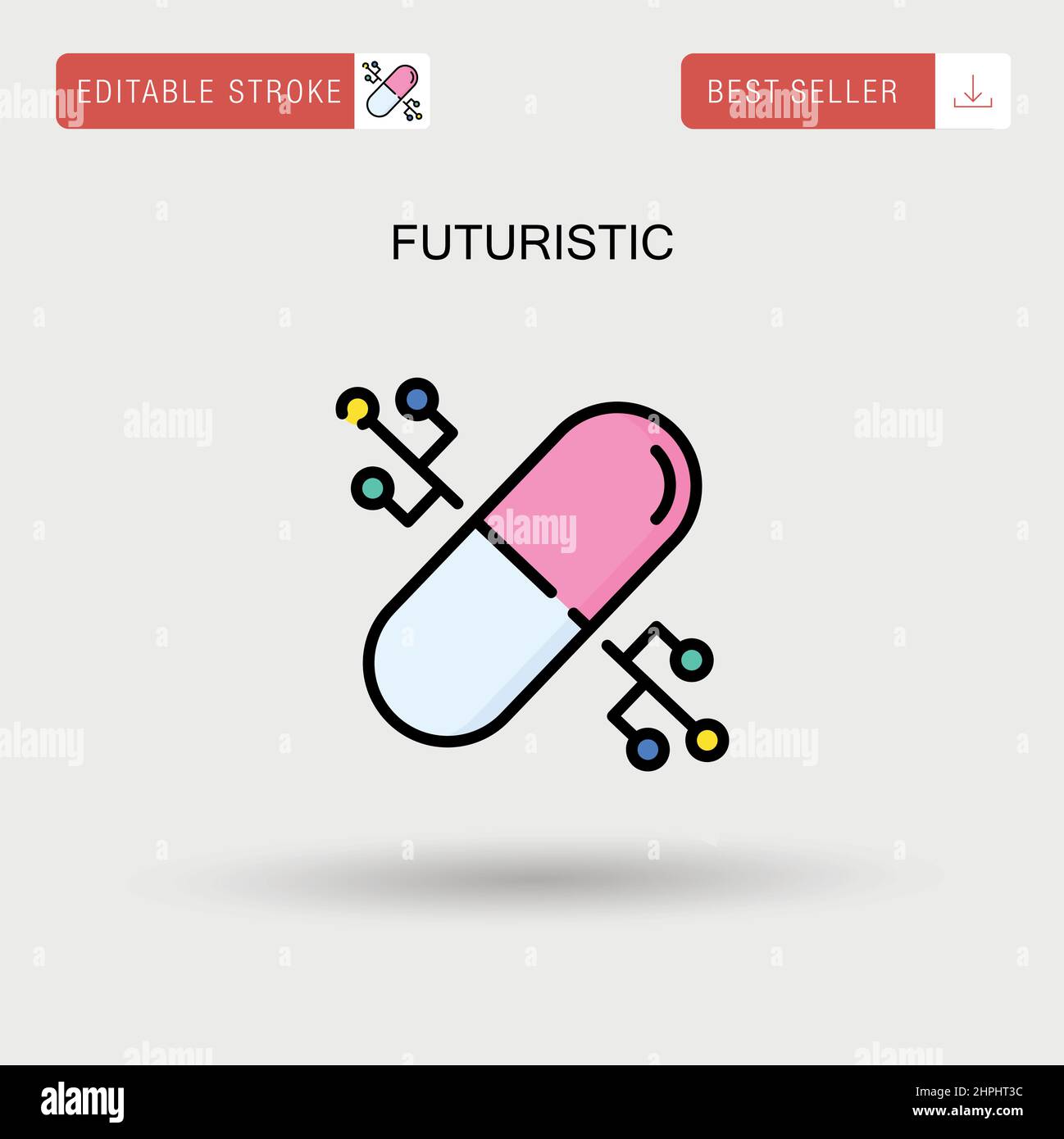 Modern futuristic virtual abstract Stock Vector Images - Alamy