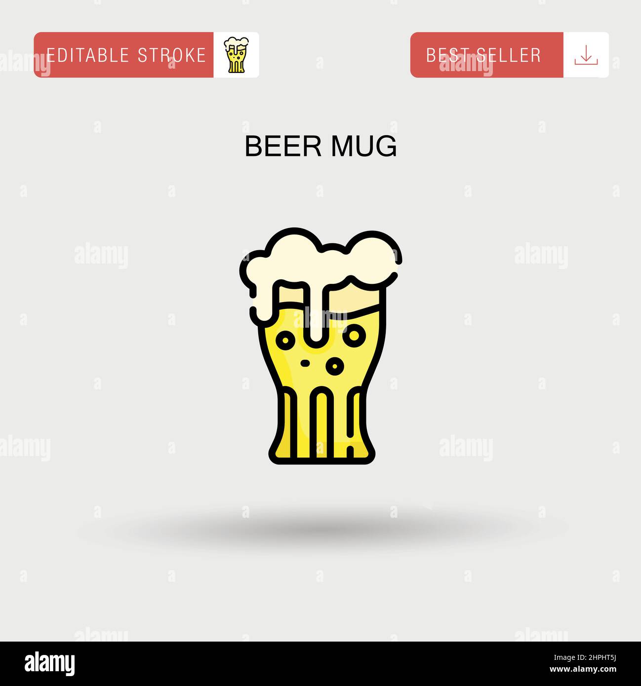 Beer bubble Stock Vector Images - Alamy