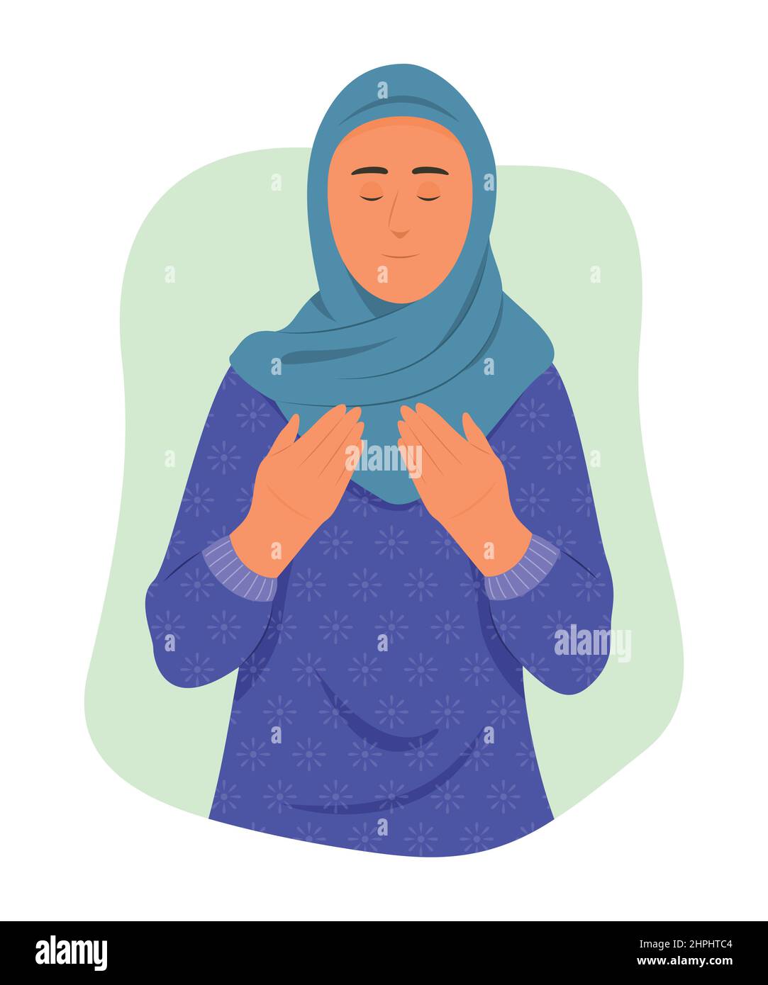 Muslim woman pray Stock Vector Images - Alamy