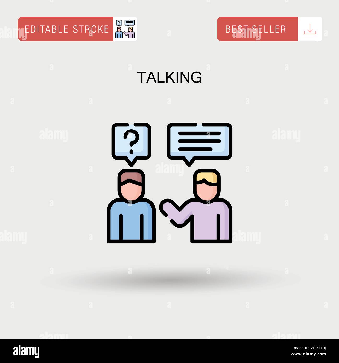 Talking Simple vector icon Stock Vector Image & Art - Alamy