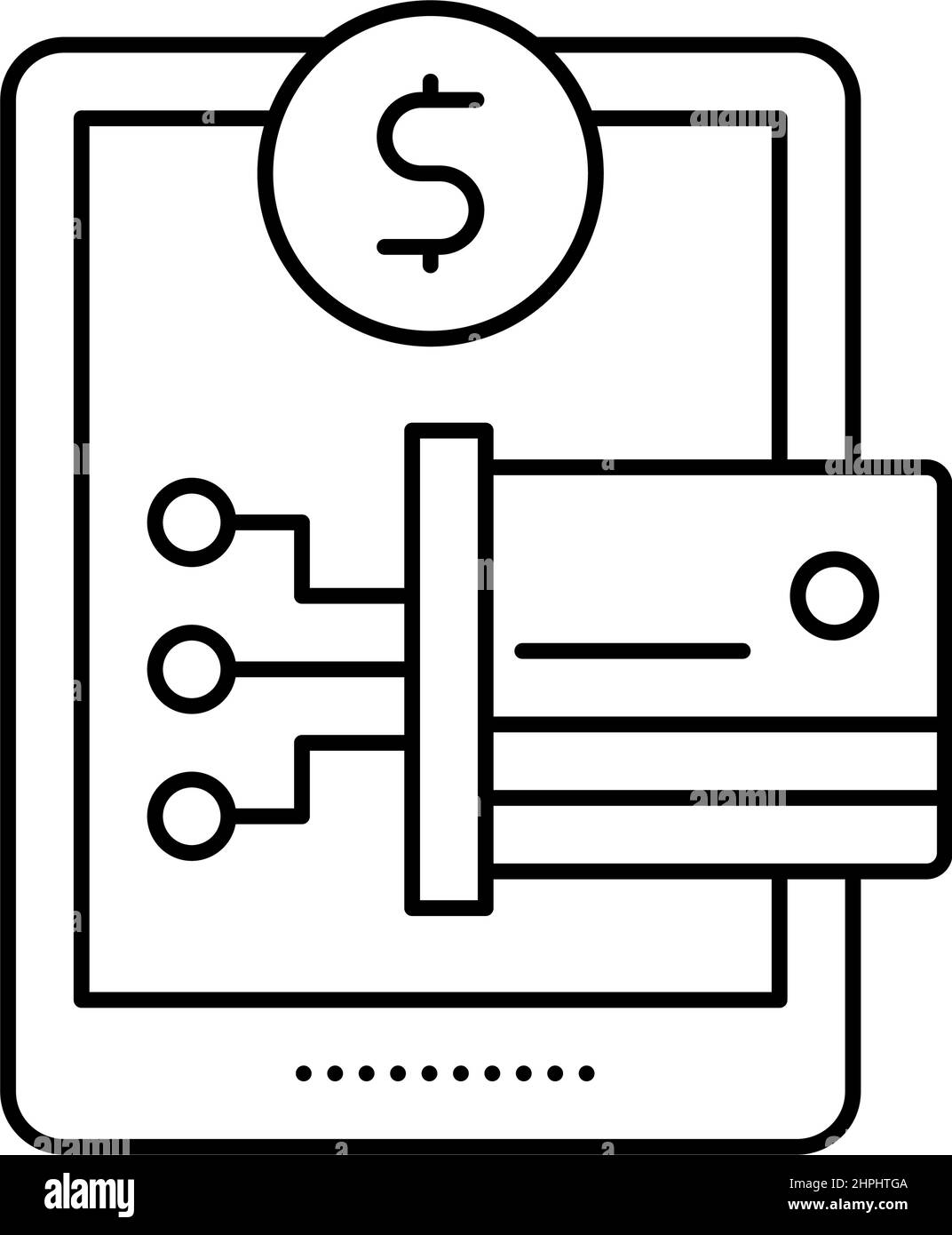 digital technology shop department line icon vector illustration Stock ...