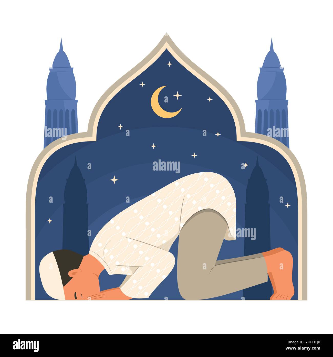 Namaz vector vectors hi-res stock photography and images - Alamy
